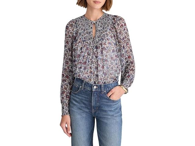 (取寄) メイドウェル レディース カーリー トップ - クリンクル ビスコース Madewell women Karlie Top - Crinkle Viscose Cherry Red