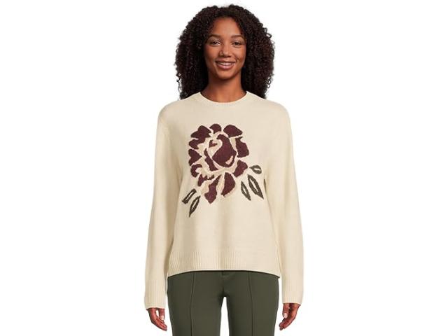 (取寄) ヴィンスカムート レディース ロゼ クルー ネック プルオーバー Vince Camuto women Rose Crew Neck Pullover Birch