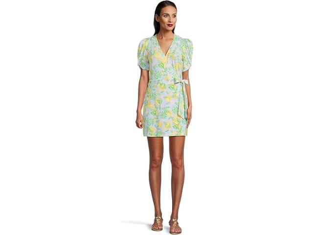 (取寄) リリー ピュリッツァー レディース セイリン ショートスリーブ ロンプ Lilly Pulitzer women Sailynn Short-sleeve Romp Bluette Make Lemonade