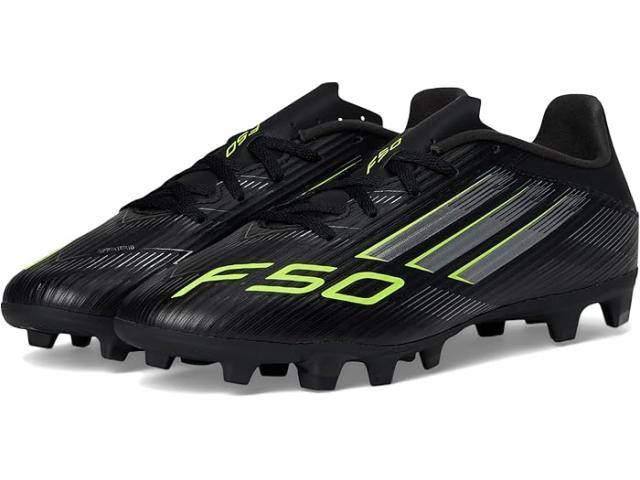 (取寄) アディダス クラブ グランド サッカー クリーツ adidas F50 Club Firm/Multi Ground Soccer Cleats Black/Iron llic/Lucid Lemon