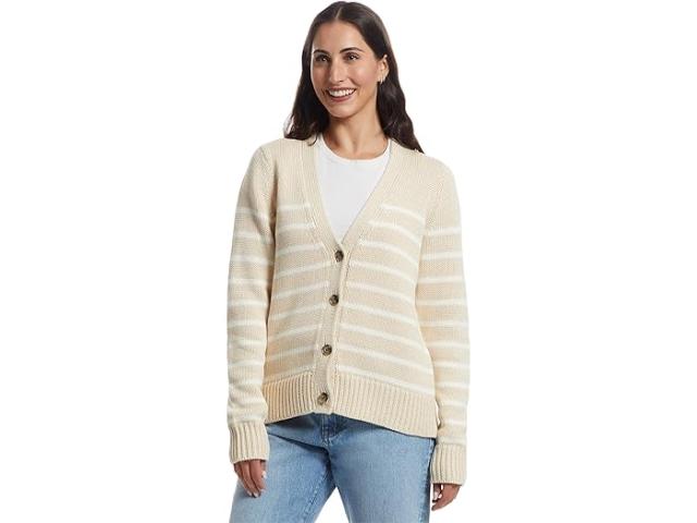 (取寄) ヴィンヤードヴァインズ レディース ケイティ コットン カーディガン Vineyard Vines women Katie Cotton Cardigan Jamie Stripe/Oatmeal Heather/Marshmallow Stripe