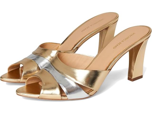 (取寄) ベロニカ ビアード レディース スライド サンダル Veronica Beard women Cassiel Slide Sandals Gold/Silver