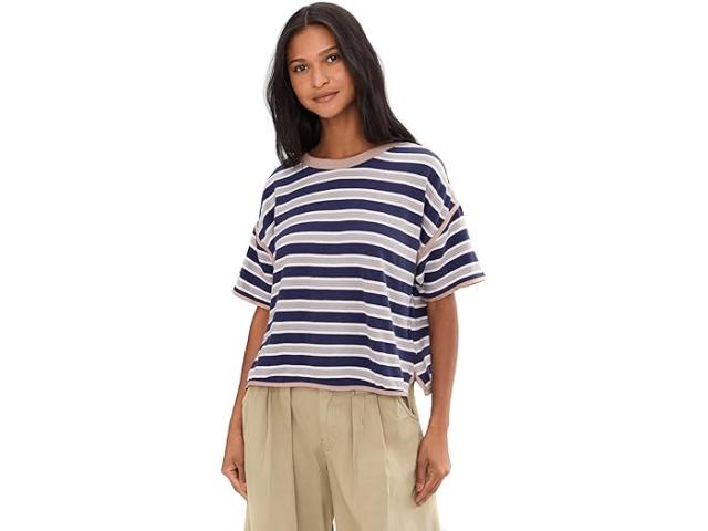 (取寄) フリーピープル レディース ウィー ザ フリー クリーン ラグビー ティー Free People women We The Free Clean Rugby Tee Navy Combo