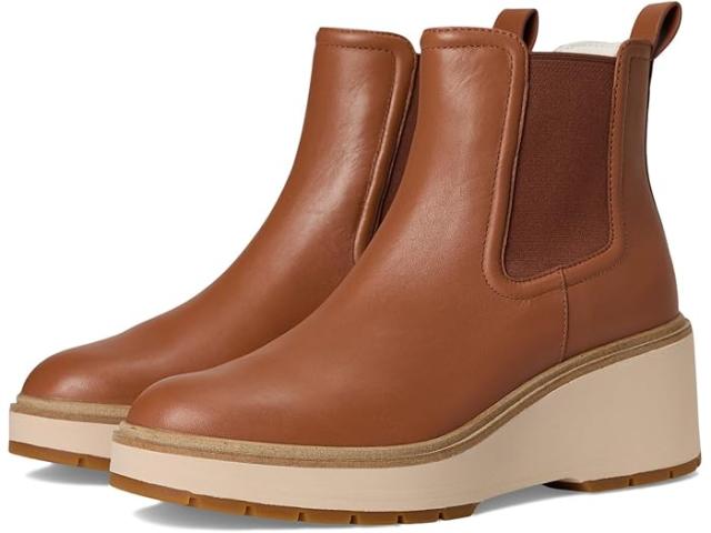 (取寄) コールハーン レディース ゼログランド ウォータープルーフ ウェッジ ブーツ Cole Haan women Zerogrand Cityquest Waterproof Wedge Boots British Tan/Ivory