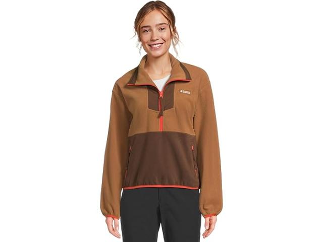 (取寄) コロンビア レディース セコイア 1/2 ジップ フリース Columbia women Sequoia Grove 1/2 Zip Fleece Camel Brown/Tobacco/Zing