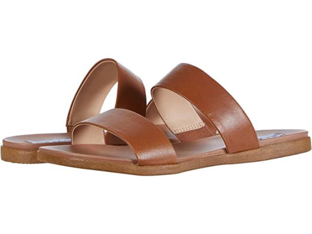 (取寄) スティーブマデン レディース デュアル フラッツ サンダル Steve Madden women Steve Madden Dual Flat Sandal Tan Leather