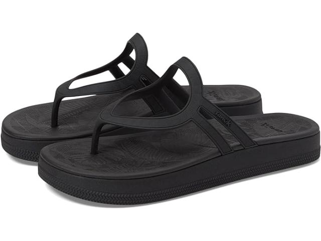 (取寄) サヌーク レディース サンシャイン Sl Sanuk women Sanuk Sunshine SL Black