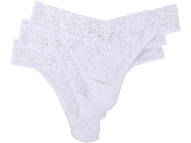 (取寄) ハンキー パンキー レディース 3-パック オリジナル ライズ トング Hanky Panky women Hanky Panky 3-Pack Original Rise Thong White