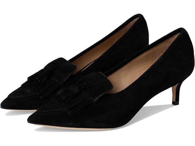 (取寄) ローレン ラルフローレン レディース エイドリアン スエード キルティー パンプス Lauren Ralph Lauren women Adrienne Suede Kiltie Pumps Black
