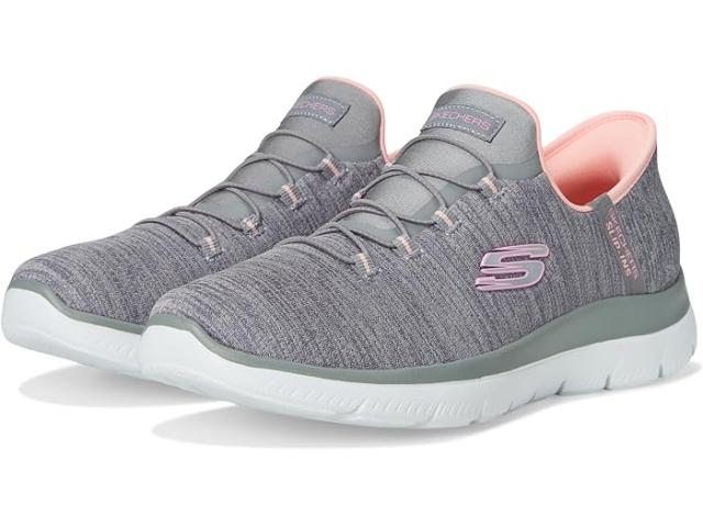 (取寄) スケッチャーズ レディース サミッツ エブリデイ セット ハンズ フリー スリップ-インス SKECHERS women Summits Everyday Set Hands Free Slip-INS Grey Coral