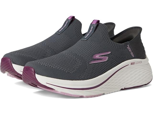 (取寄) スケッチャーズ レディース マックス クッショニニグ エリート 2.0 エターナル ハンズ フリー スリップ-インス SKECHERS women Max Cushioning Elite 2.0 Eternal Hands Free Slip-Ins Charcoal/Burgundy