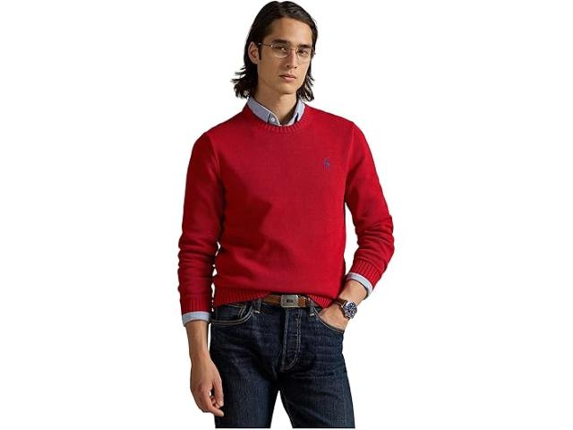 (取寄) ラルフローレン メンズ コットン クルーネック セーター Polo Ralph Lauren men Cotton Crewneck Sweater RL2000 Red