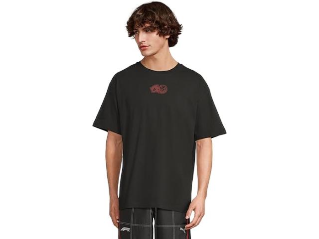 (取寄) プーマ メンズ ソニック ザ ヘッジホッグ リラックスド-フィット グラフィック T-シャツ PUMA men Sonic The Hedgehog Relaxed Graphic T-Shirt Puma Black