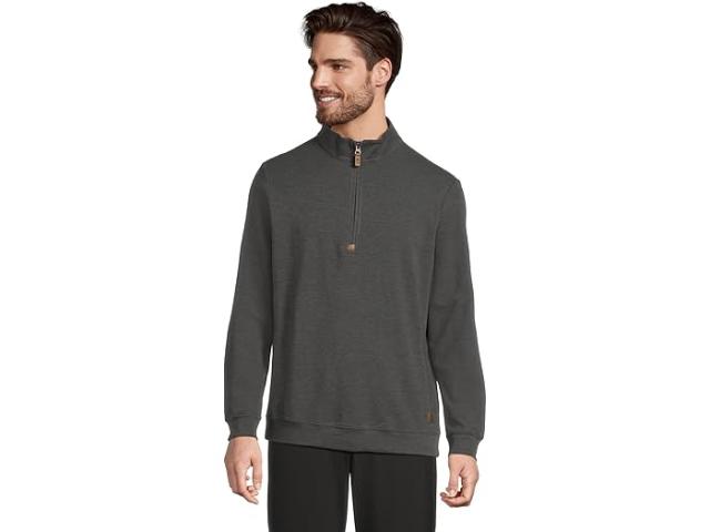 (取寄) トラヴィスマシュー メンズ クラウド セーター 1/4 ジップ TravisMathew men Cloud Sweater 1/4 Zip Heather Black