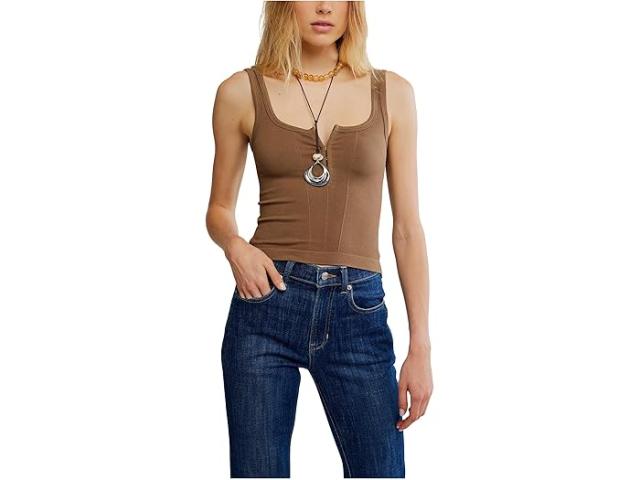 (取寄) フリーピープル レディース シンプリー ソフト カミ Free People women Simply Soft Cami Teak