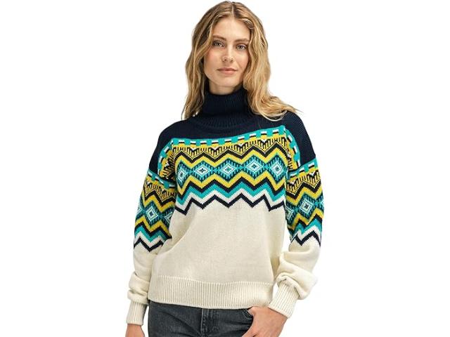 (取寄) ダーレオブノルウェー レディース ランダバーグ セーター Dale of Norway women Dale of Norway Randaberg Sweater Off-White/Navy/Peacock