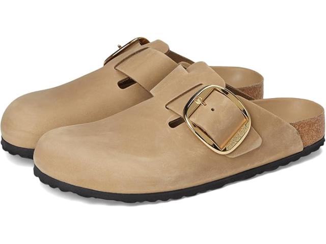(取寄) ビルケンシュトック レディース ボストン ビッグ バックル - オイルド レザー Birkenstock women Boston Big Buckle - Oiled Leather Tobacco Brown