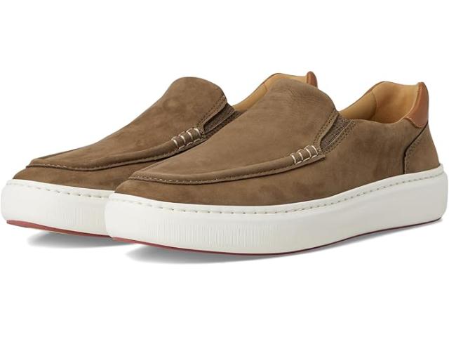 (取寄) ジョンストン&マーフィー メンズ アンダース モック トゥ スリッポン Johnston & Murphy men Anders Moc Toe Slip-on Taupe Nubuck