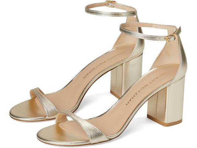 (取寄) スチュアート ワイツマン レディース ヌーディスト ブロック 75 Stuart Weitzman women Nudist Block 75 Light Gold