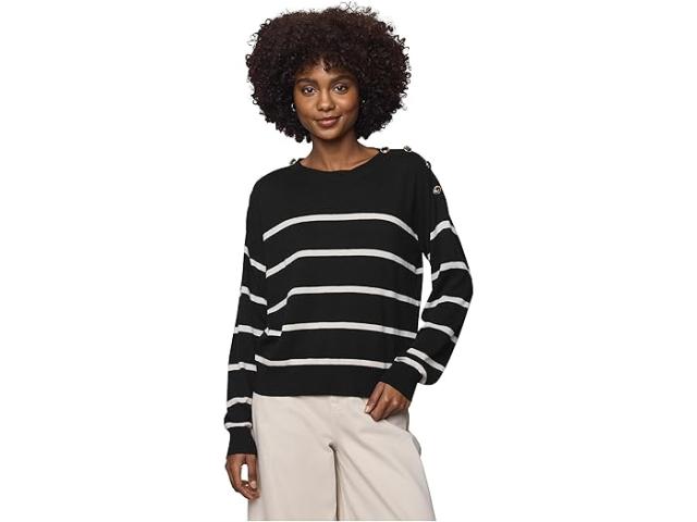 (取寄) スプレンディッド レディース ステファニー ストライプ セーター Splendid women Stephanie Stripe Sweater Black/Pale Oak