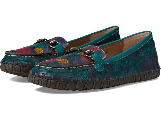 (取寄) ラルティストバイスプリングステップ レディース  L'Artiste by Spring Step women L'Artiste by Spring Step Delavigne Teal Multi