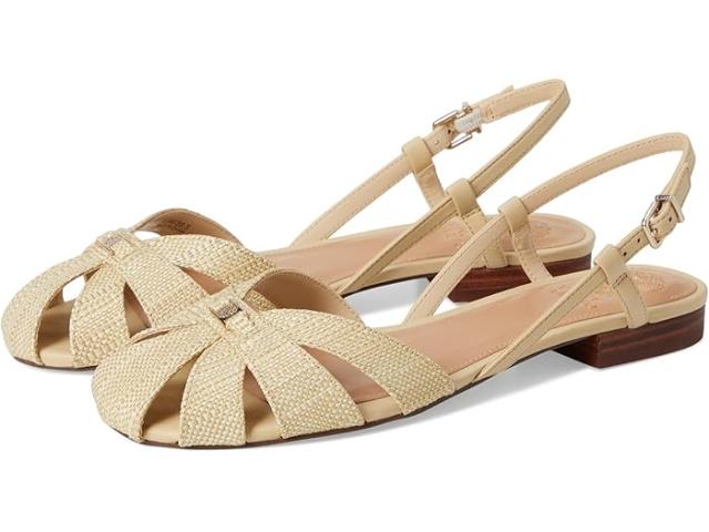 (取寄) ヴィンスカムート レディース ケイシー フィッシャーマン フラッツ サンダル Vince Camuto women Cacey Fisherman Flat Sandals Light Straw/Ecru