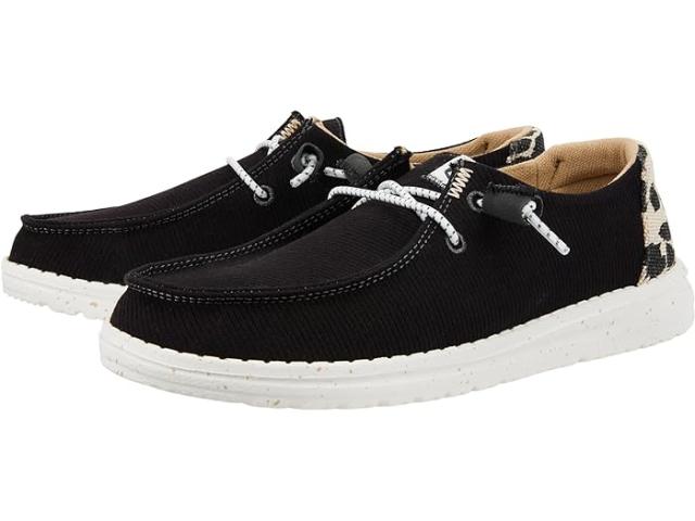 (取寄) ヘイ デュード レディース ウェンディ レオパード Hey Dude women Hey Dude Wendy Leopard Black/Leopard