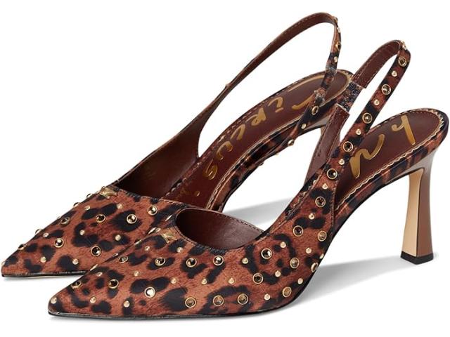 (取寄) サーカスNYバイサムエデルマン レディース タリー スリングバック シューズ Circus NY by Sam Edelman women Tallie Slingback Shoes Leopard Print Satin
