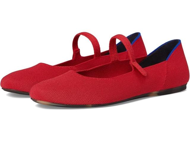 (取寄) レディース ザ スクエア メアリー ジーン Rothy's women The Square Mary Jane Lollipop Red