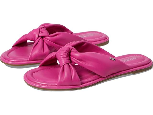 (取寄) マイケルコース レディース エレナ フラッツ スライド MICHAEL Michael Kors women Elena Flat Slide Cerise