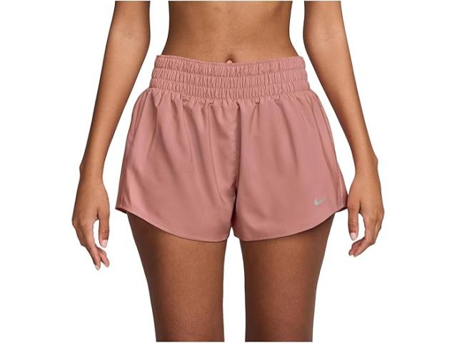 (取寄) ナイキ レディース ワン ドライ-フィット ミッドライズ 3 ブリーフ-ラインド ショーツ Nike women One Dri-FIT Mid-Rise 3