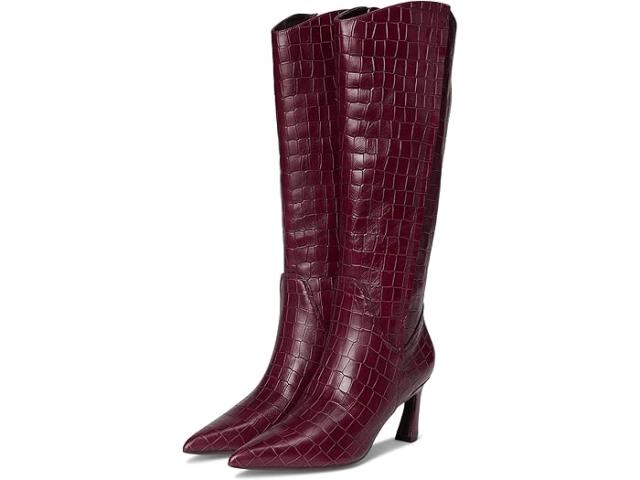 (取寄) ナチュラライザー レディース エミリー ナロー カーフ ニー ハイ ブーツ Naturalizer women Emily Narrow Calf Knee High Boots Cranberry Red Croco Leather