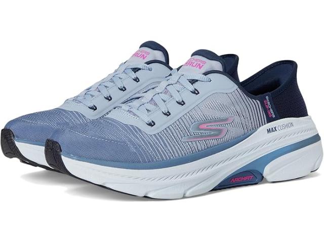 (取寄) スケッチャーズ レディース マックス クッショニニグ アーチ フィット 2.0 ハンズ フリー スリップ-インス SKECHERS women SKECHERS Max Cushioning Arch Fit 2.0 Adelphi Hands Free Slip-Ins Navy/Pink