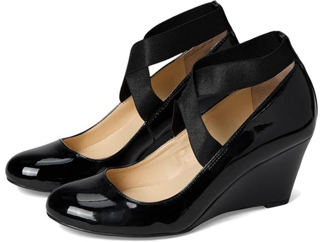 (取寄) ジェシカ シンプソン レディース ドレス ウェッジ Jessica Simpson women Jessica Simpson Saedra Dress Wedge Black Patent