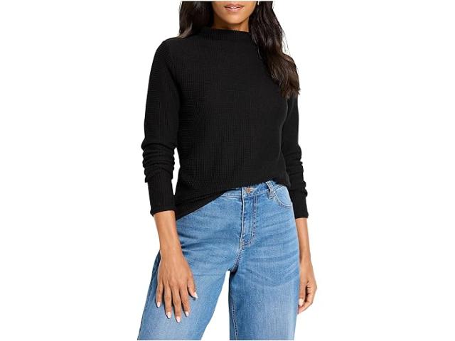 (取寄) ニックゾー レディース ピクセル ニット セーター NIC+ZOE women Pixel Knit Sweater Black Onyx