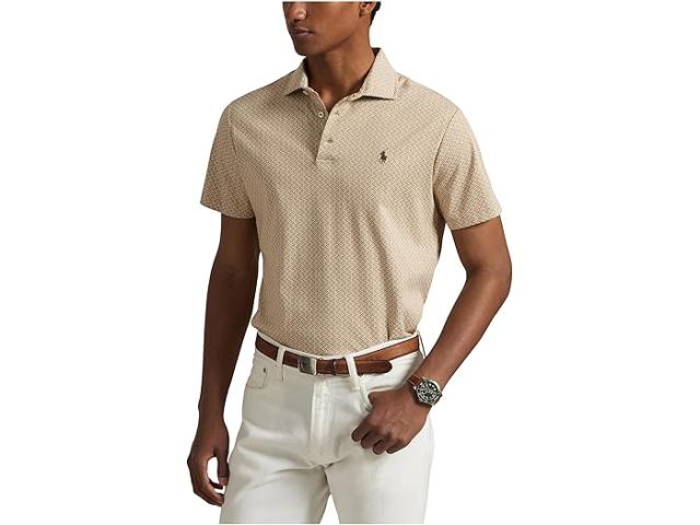 (取寄) ラルフローレン メンズ クラシック フィット ソフト コットン ポロ シャツ Polo Ralph Lauren men Classic Fit Soft Cotton Polo Shirt Warm Brown Heather Mini Horseshoe