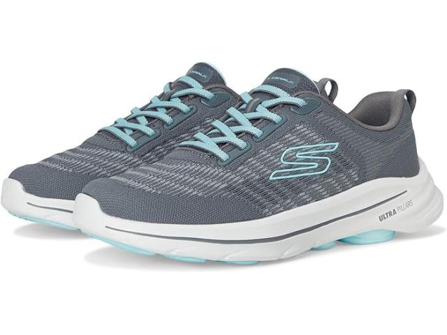 (取寄) スケッチャーズ パフォーマンス レディース ゴー ウォーク 8 ブリット SKECHERS Performance women Go Walk 8 Britt Charcoal/Turquoise