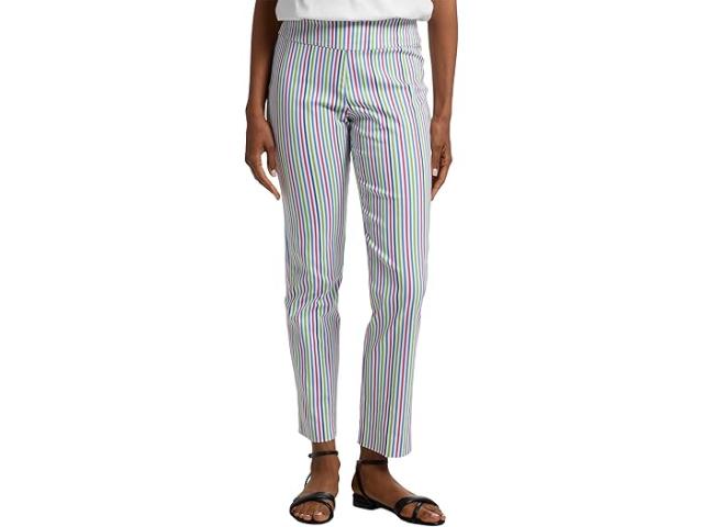 (取寄) クレイジー ラリー レディース プル オン アンクル Krazy Larry women Pull on Ankle White Multi Stripe