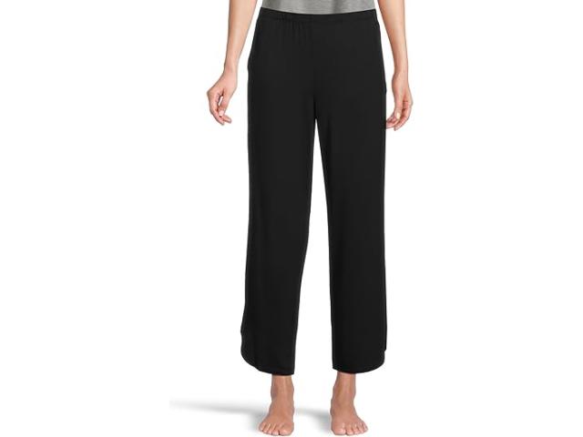 (取寄) ベアフットドリームス レディース ウルトラ ソフト ジャージ カーブ ヘム クロップド パンツ Barefoot Dreams women Ultra Soft Jersey Curved Hem Cropped Pant Black