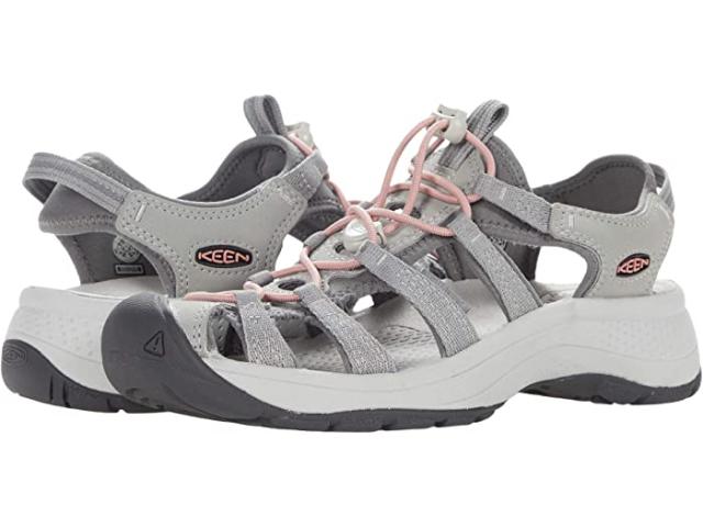 (取寄) キーン レディース アストリア ウェスト サンダル KEEN women  Astoria West Sandal Gray/Coral