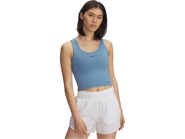 (取寄) アンダーアーマー レディース バニッシュ シームレス タンク トップ Under Armour women Vanish Seamless Tank Top Blue Smoke/Washed Navy/Washed Navy