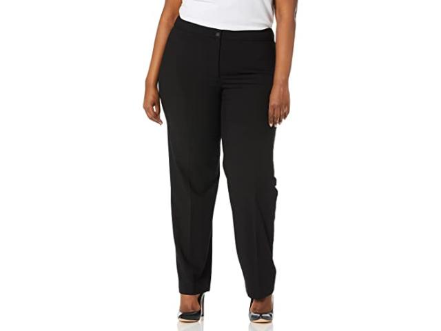 (取寄) カルバンクライン レディース ウィメンズ プラス サイズ キャリア パンツ   women   Women's Plus Size Career Pant Black