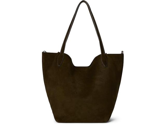 (取寄) メイドウェル レディース スエード ソフト グレイン ショッパー Madewell women Suede Soft Grain Shopper Dried Olive