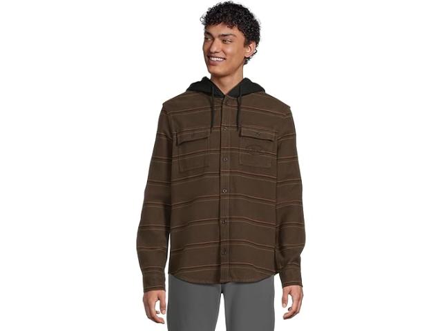 (取寄) オニール メンズ アーチャー フーデット フランネル シャツ O'Neill men Archer Hooded Flannel Shirt Turkish Coffee