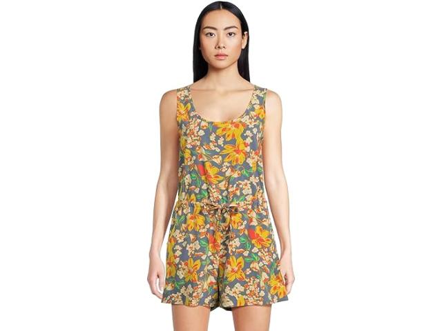 (取寄) トードアンドコー レディース サンキスド リヴィ スリーブレス ロンパー Toad&Co women Sunkissed Livvy Sleeveless Romper Pacific Blue Tulip Print