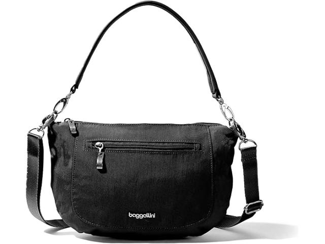 (取寄) バッガリーニ レディース モダン エブリウェア ハーフ ムーン クロスボディ Baggallini women Baggallini Modern Everywhere Half Moon Crossbody Black