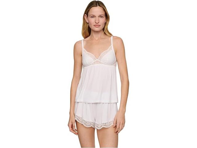 (取寄) エバージェイ レディース ベアトリクス カミ アンド ショート Pj セット Eberjey women Beatrix Cami & Short Pj Set White