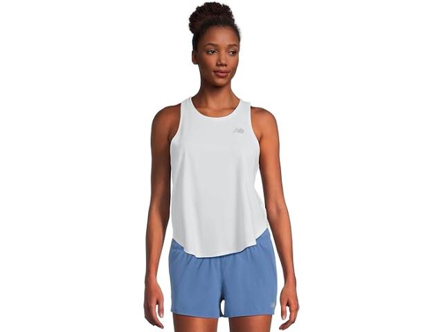 (取寄) ニューバランス レディース ドレイピー ジャージ タンク New Balance women Drapey Jersey Tank Ice Blue