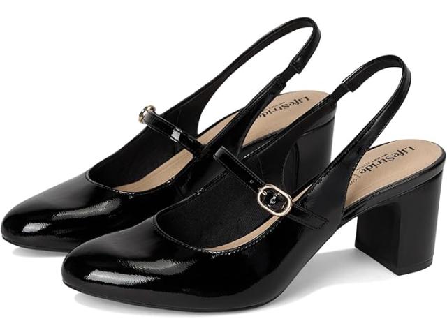 (取寄) ライフストライド レディース トラスト ストラップ シューズ LifeStride women Trust Strappy Shoes Black Patent