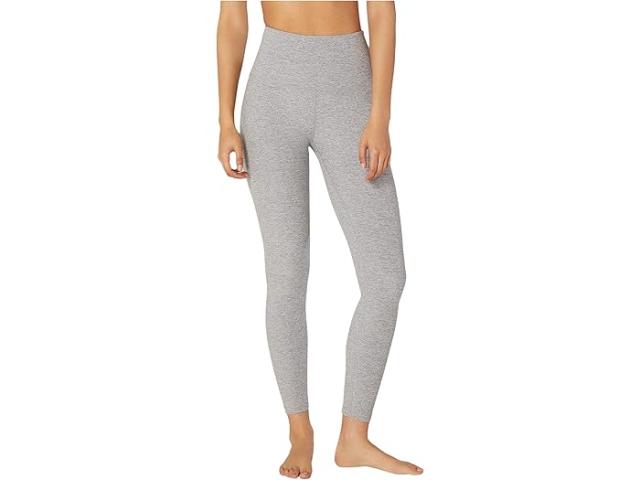 (取寄) ビヨンドヨガ レディース スペースダイ コート イン ザ ミディ ハイウエスト レギンス Beyond Yoga women Spacedye Caught In The Midi High-Waisted Legging Silver Mist
